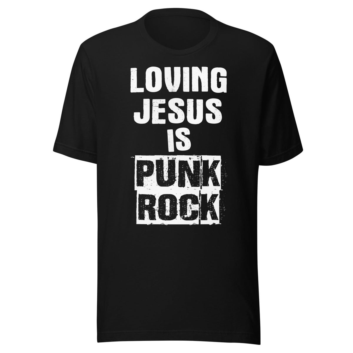 Loving Jesus is Punk Rock Christian Shirt – Tee Shop USA